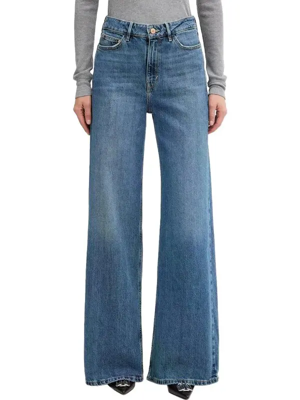 Guess Bellflower Wide Leg Jeans - Blue
