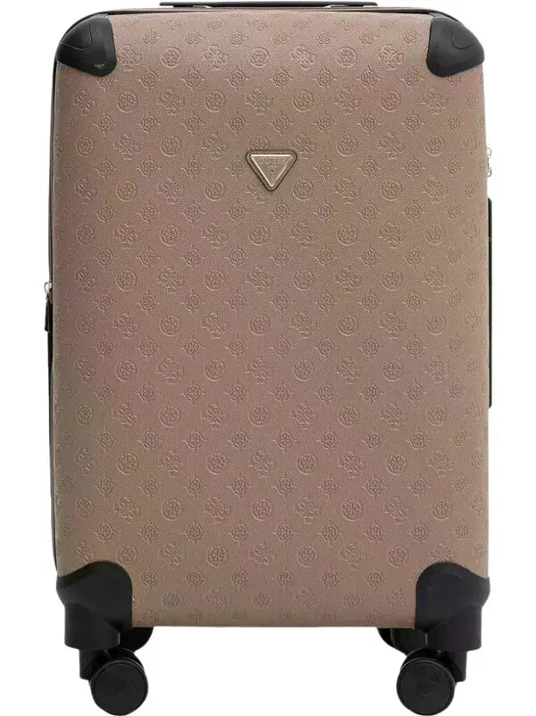 Guess Wilder Embossed Suitcase - Neutrals