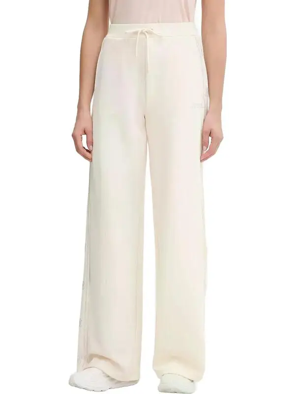 Guess Rhinestone Drawstring Track Pants - Neutrals