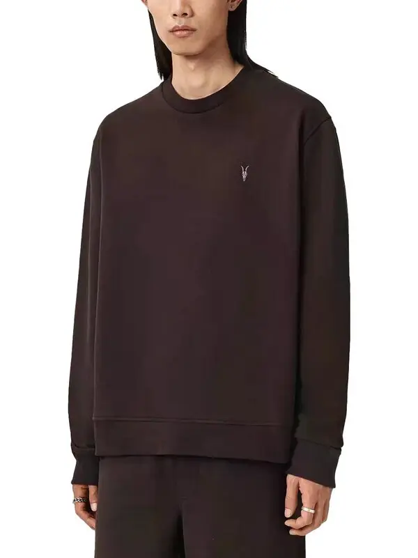 ALLSAINTS Asher Ramskull Logo Sweater - Brown