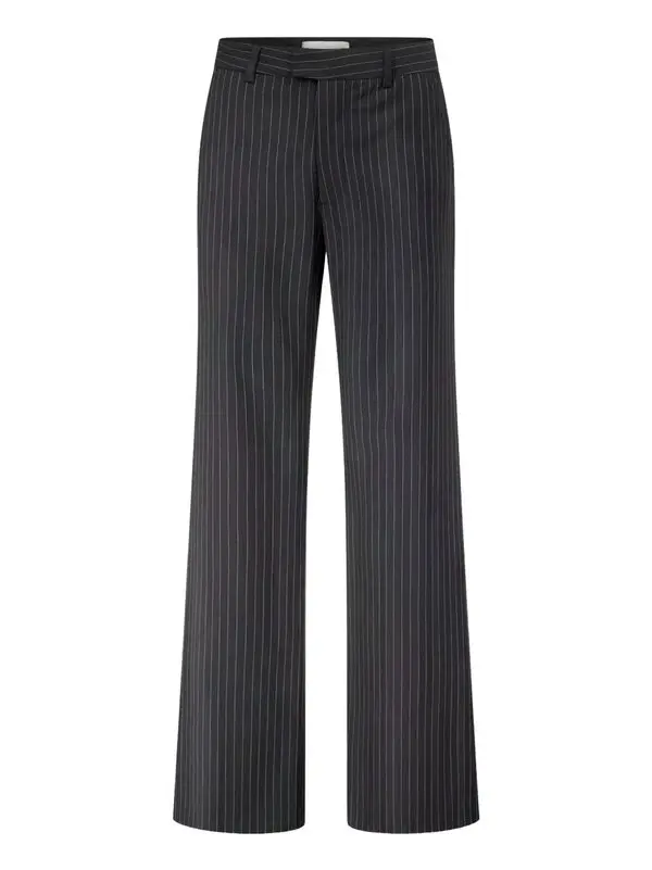 LUDOVIC DE SAINT SERNIN Tomas Pinstripe Trousers - Black
