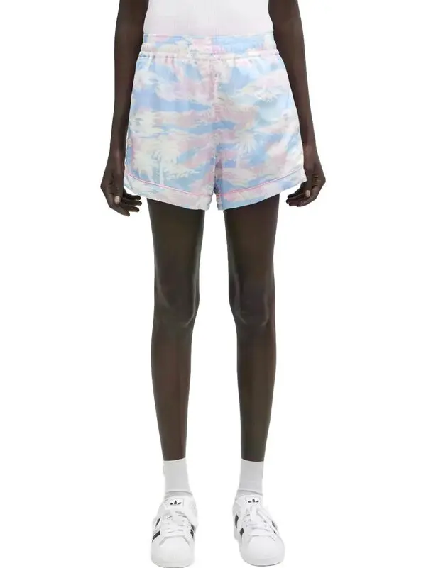 A BATHING APE Graphic Shorts - Blue