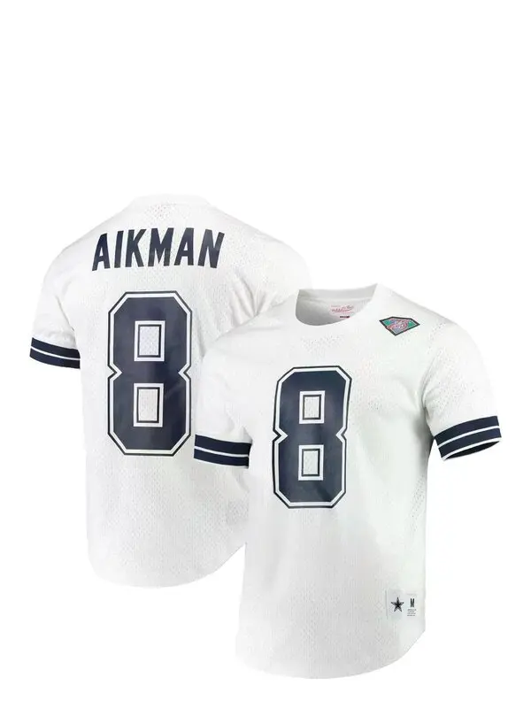 Mitchell & Ness Nfl Cowboys Troy Aikman T-shirt - White