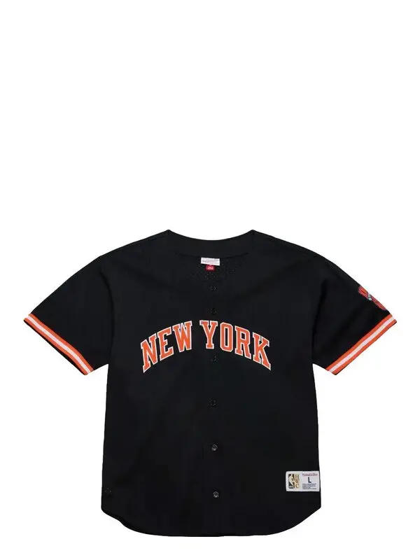 Mitchell & Ness New York Knicks Short-sleeves Shirt - Black
