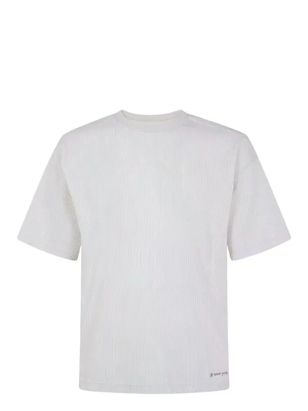 SNOW PEAK Ribbed T-shirt - White