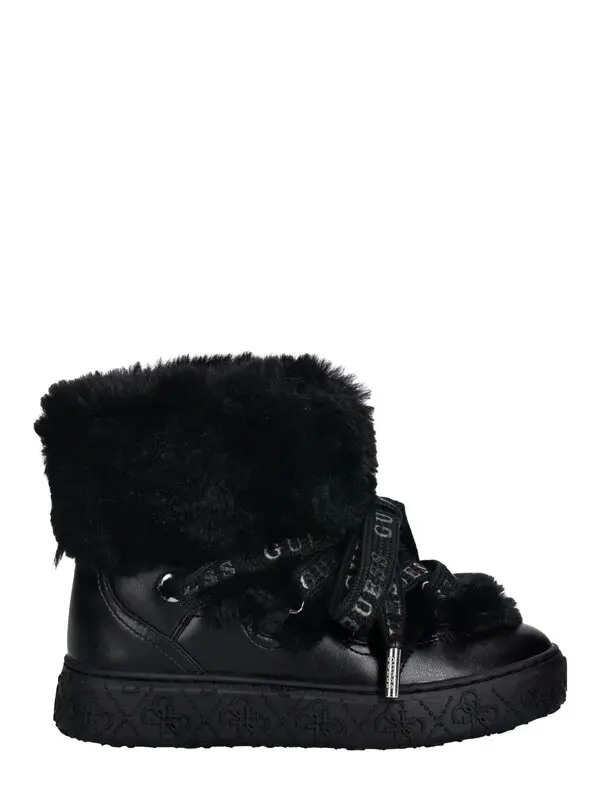 Guess Faux-fur Trim Boots - Black