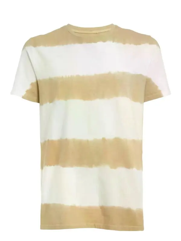 SEROYA Hunter Striped Round-neck T-shirt - White