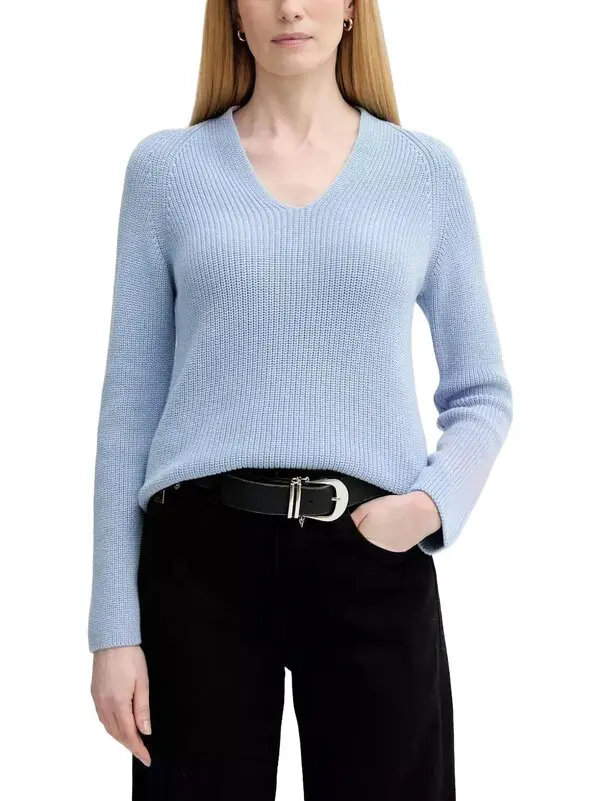 Marc O&#x27;polo V-neck Long Sleeve Sweater - Blue