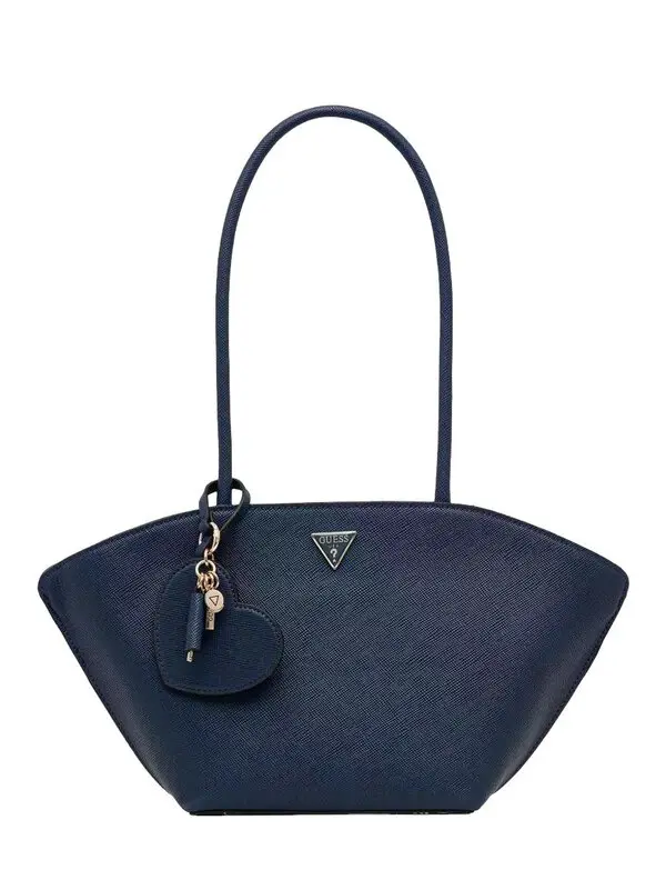 Guess Heart-charm Tote Bag - Blue