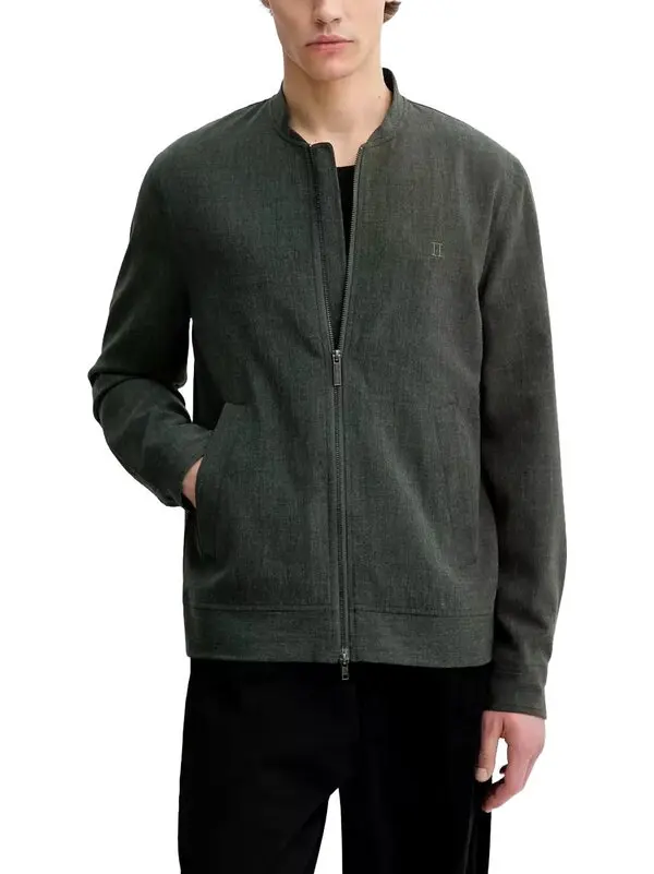 LES DEUX Como Reg Zip-up Bomber Jacket - Green