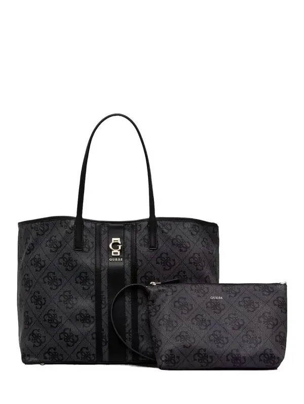Guess Erenia Monogram Tote - Black