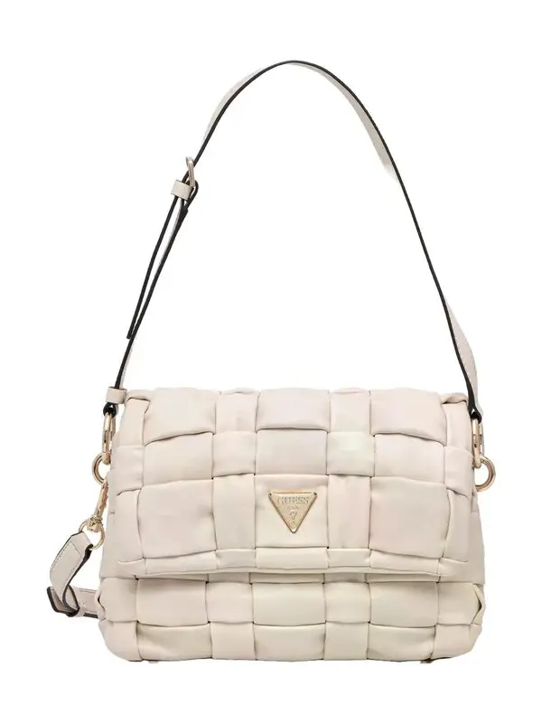 Guess Quilted Cross Body Bag - Neutrals