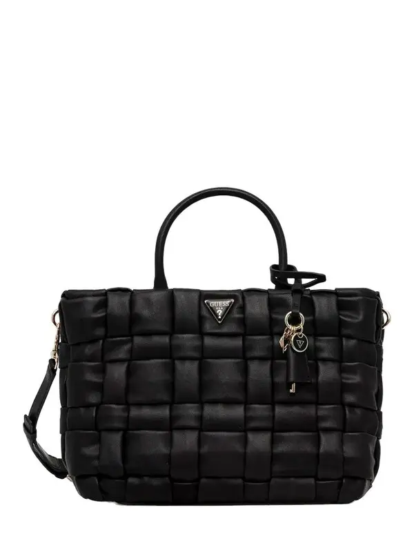 Guess Tote Bag With Detachable Shoulder Strap - Black