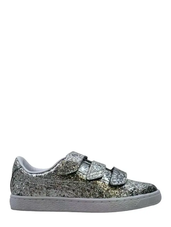 PUMA Basket Starp Glitter Sneakers - Silver