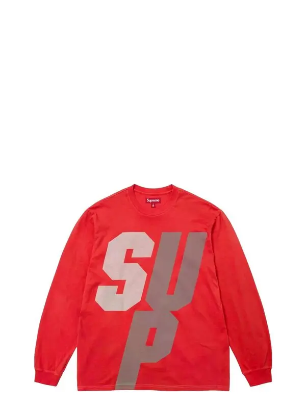 Supreme Reflective Long-sleeve T-shirt - Red