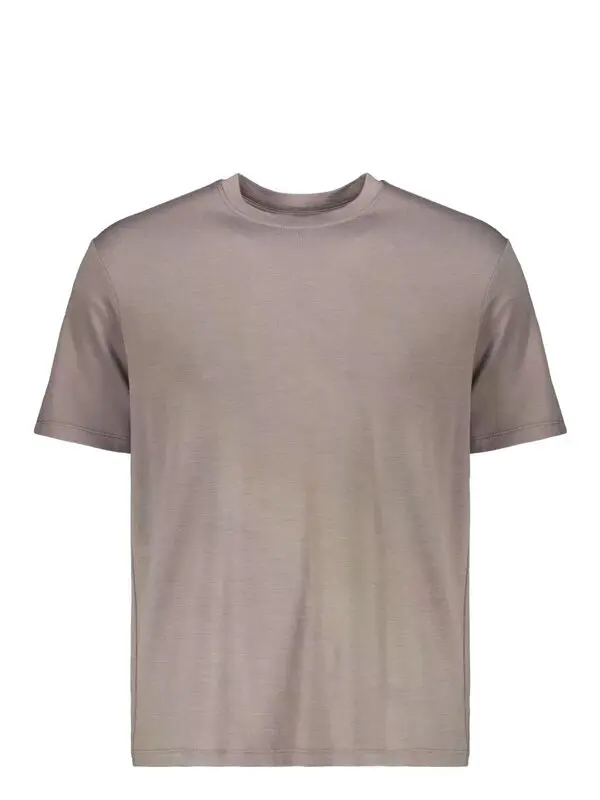 Herno Short-sleeve Round-neck T-shirt - Brown