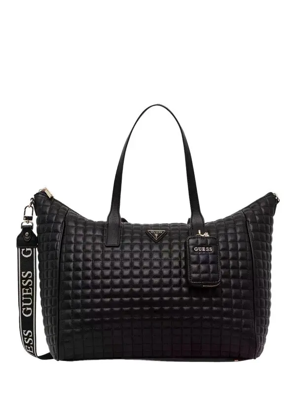 Guess Quilted Tote Bag - Black