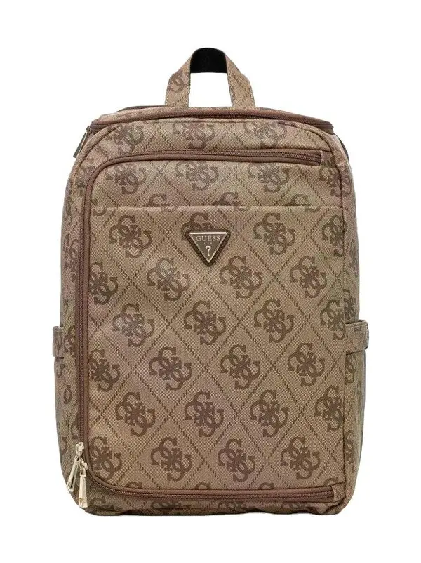 Guess Logo-plaque Backpack - Neutrals
