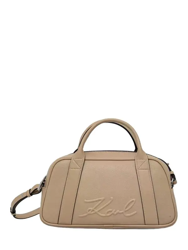 Karl Lagerfeld Embossed Top-handle Crossbody Bag - Neutrals