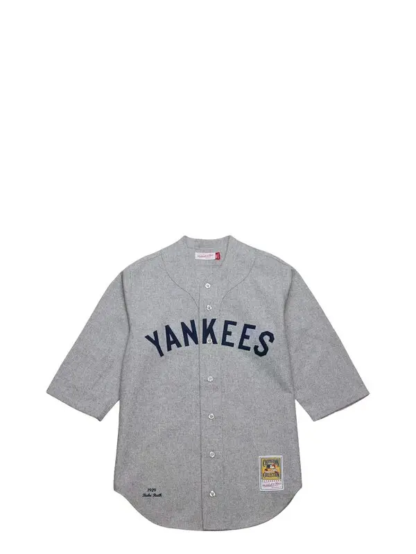 Mitchell & Ness Mlb Yankees 1929 Babe Ruth Shirt - Grey