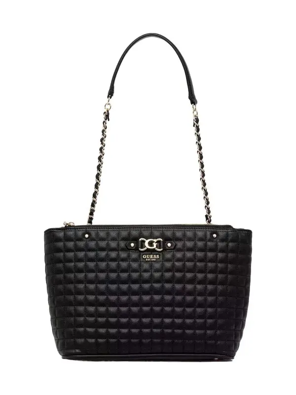 Guess Nadira Quilted Shoulder Bag - Black