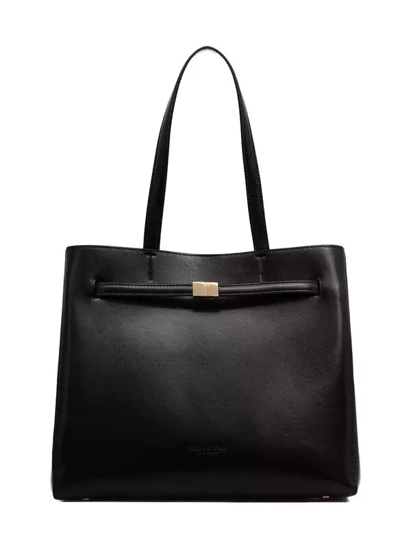 Marc O'polo Debossed-logo Shoulder Bag - Black