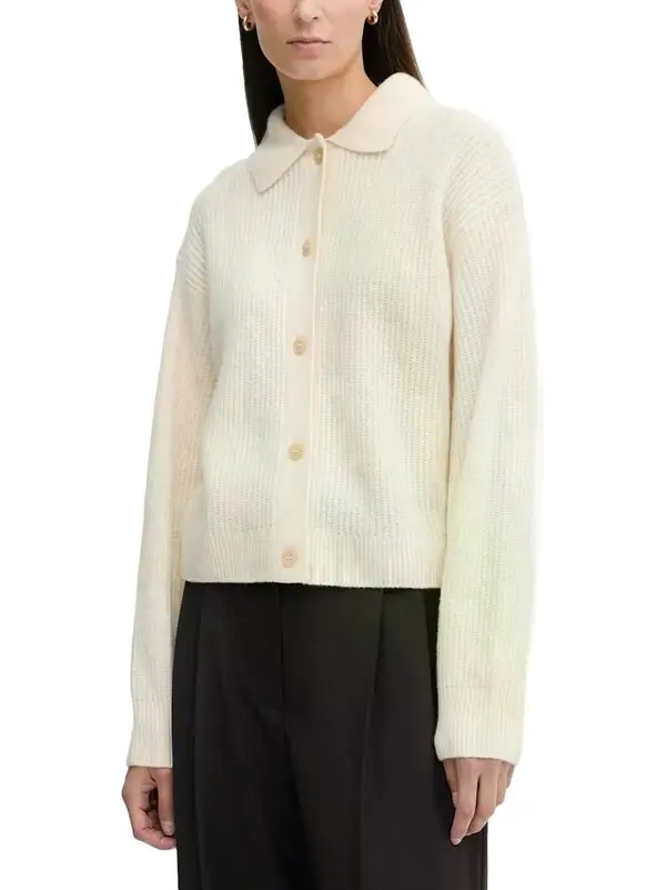 Marc O'polo Collared Buttoned Cardigan - Neutrals