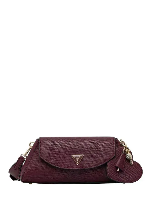 Guess Logo Charm Mini Shoulder Bag - Red