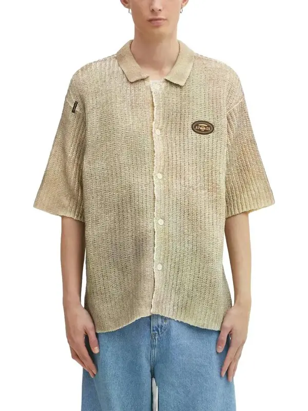 AAPE BY *A BATHING APE® Patch Buttoned Shirt - Neutrals