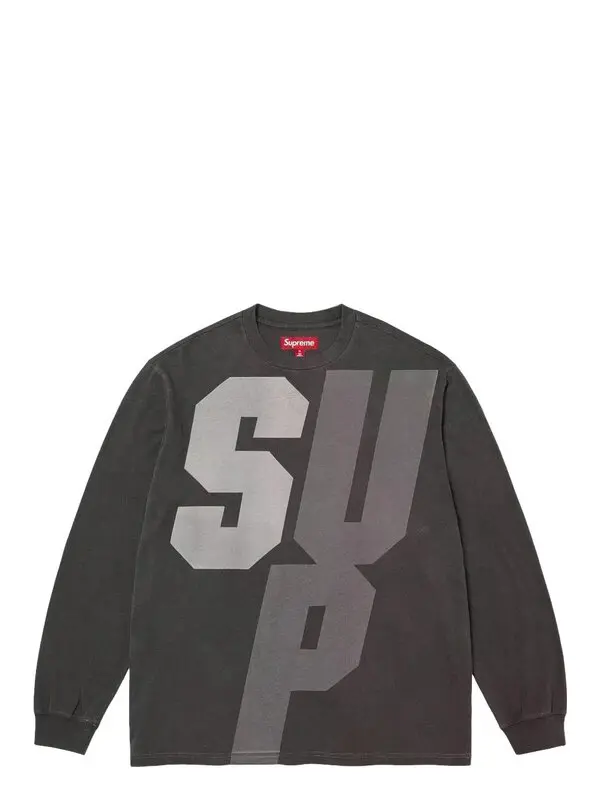 Supreme Reflective Long-sleeve T-shirt - Grey