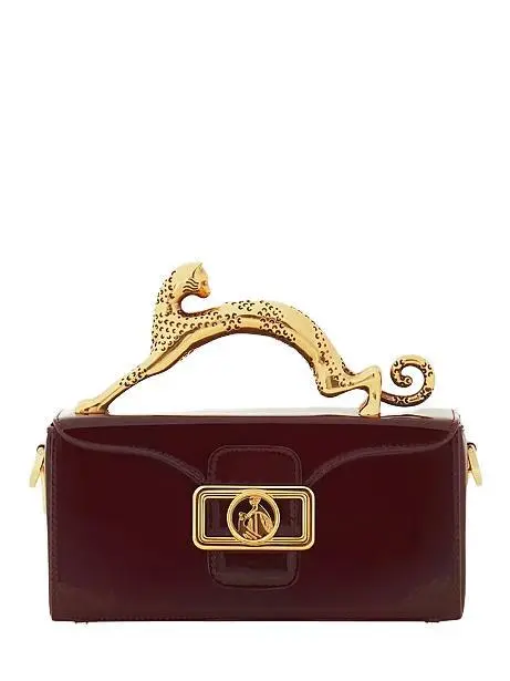 LANVIN Pencil Cat Nano Patent Leather Bag - Bacchus