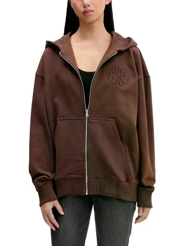 Hugo Zip-up Hoodie - Brown