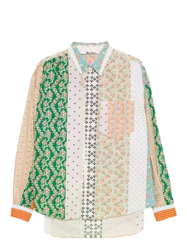 MIDORIKAWA Floral-print Shirt - Neutrals