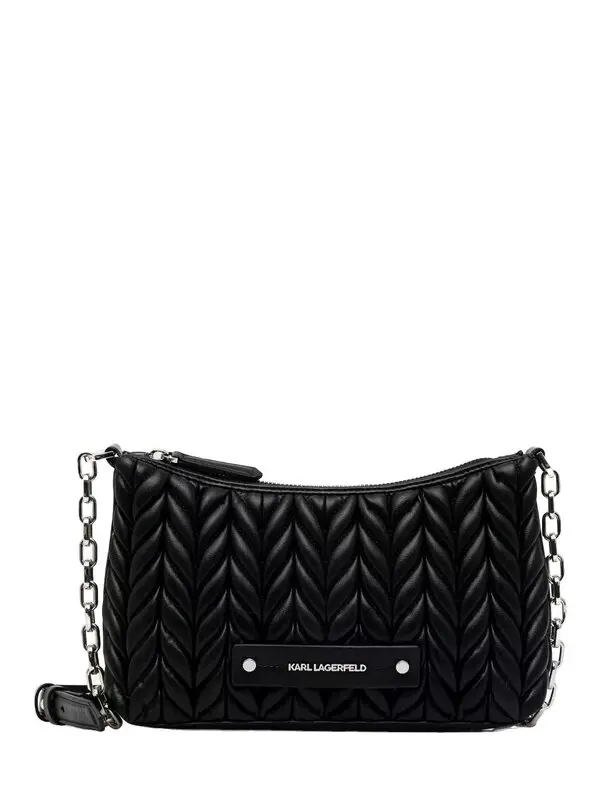 Karl Lagerfeld Quilted Crossbody Bag - Black