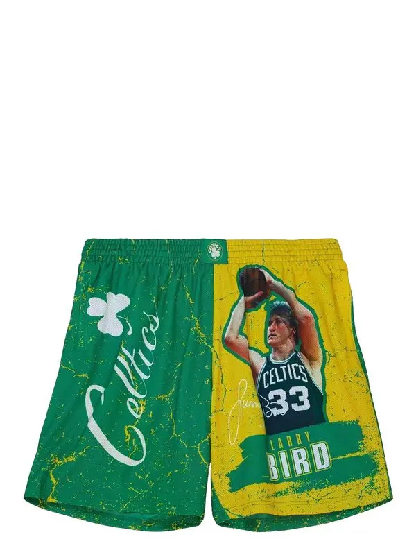 Mitchell & Ness Larry Bird Boston Celtics Hardwood Classics Shorts - Green