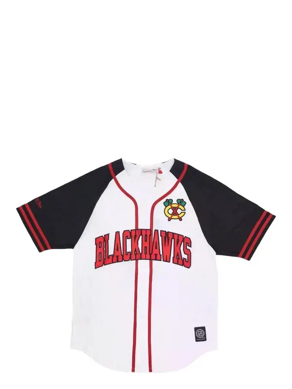 Mitchell & Ness Chicago Blackhawks Button-front T-shirt - White