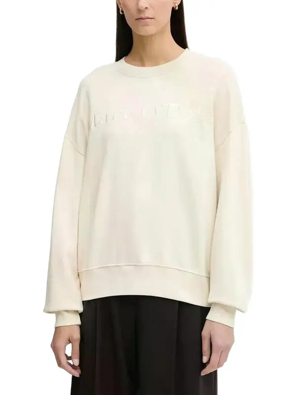 Marc O'polo Embroidered Logo Sweatshirt - Neutrals