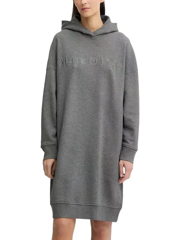 Marc O'polo Hooded Mini Dress - Grey
