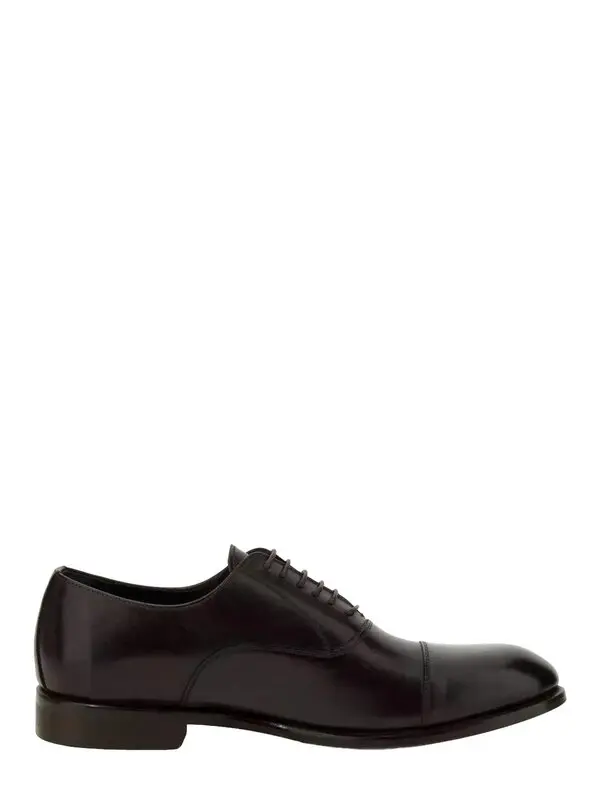 Boggi Milano Leather Oxford Shoes - Brown