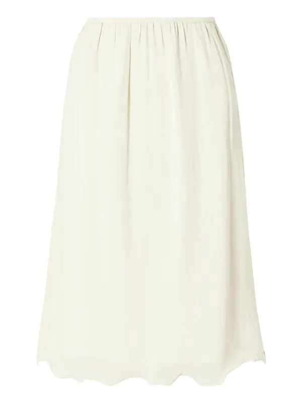 Posse Solene Chiffon Midi Skirt - Yellow