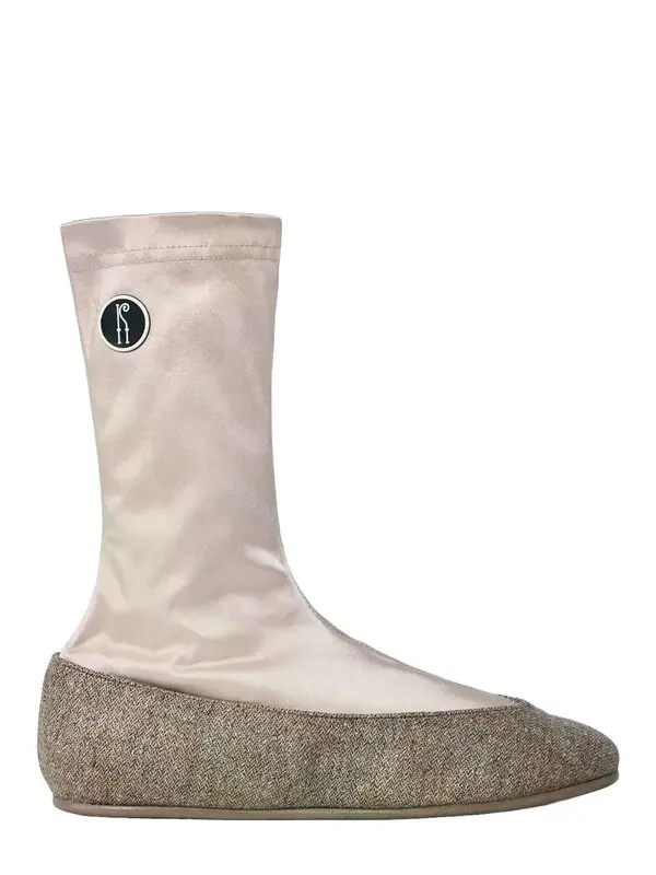KIKO KOSTADINOV Proxima Panelled Logo Ballet Boots - Neutrals