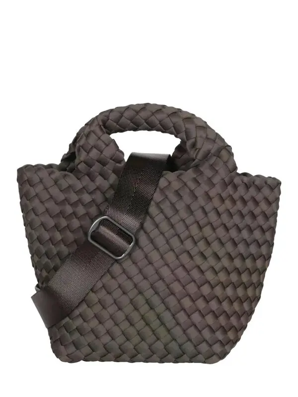 NAGHEDI Woven Handle Tote - Brown