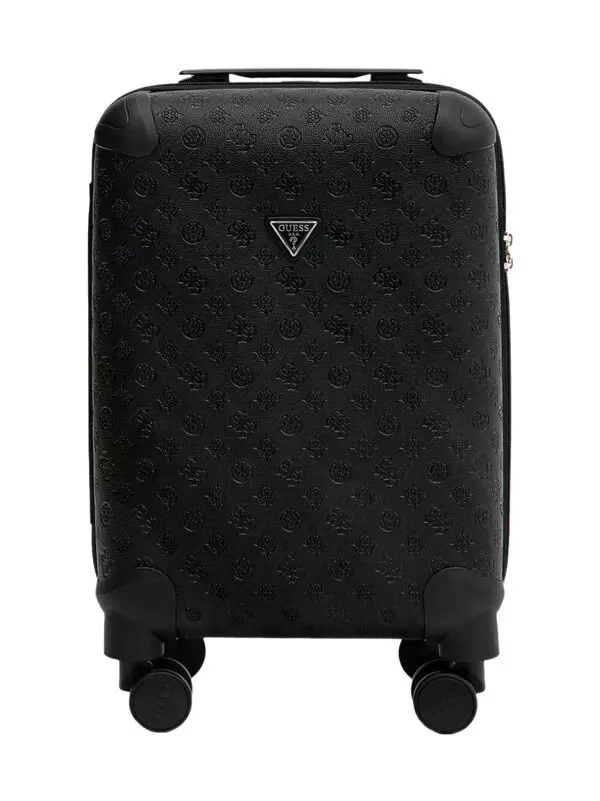 Guess Embossed-logo Luggage - Black