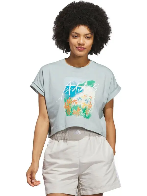 Adidas Summer Romance Graphic T-shirt - Wonder Sage