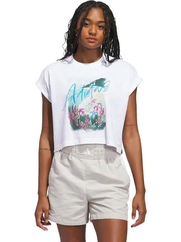 Adidas Summer Romance Graphic T-shirt - White
