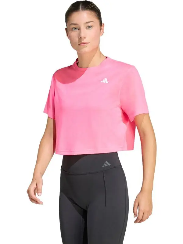 Adidas Train Essentials Boxy Workout Tee - Lucid Pink