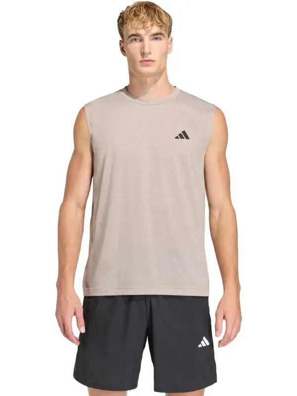 Adidas Workout Essentials Feelready Sleeveless T-shirt - Medium Grey Heather