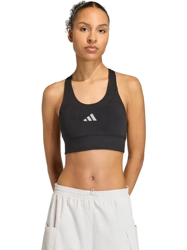 Adidas Adi365 Running Pocket Medium Support Bra - Black
