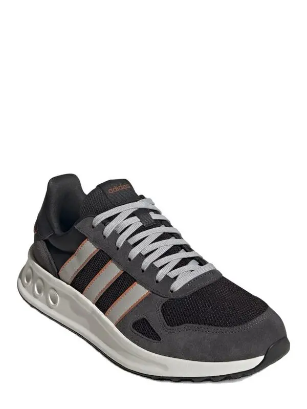 Adidas Athletic Sneakers - Core Black / Grey Two / Dusky Orange