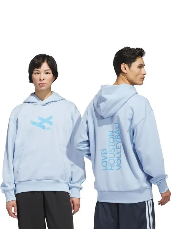 Adidas Lovb Houston Graphics Hoodie - Glow Blue